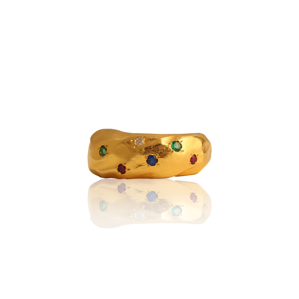 Chunky Gem Ring | Jewellery | Alexandra Hakim