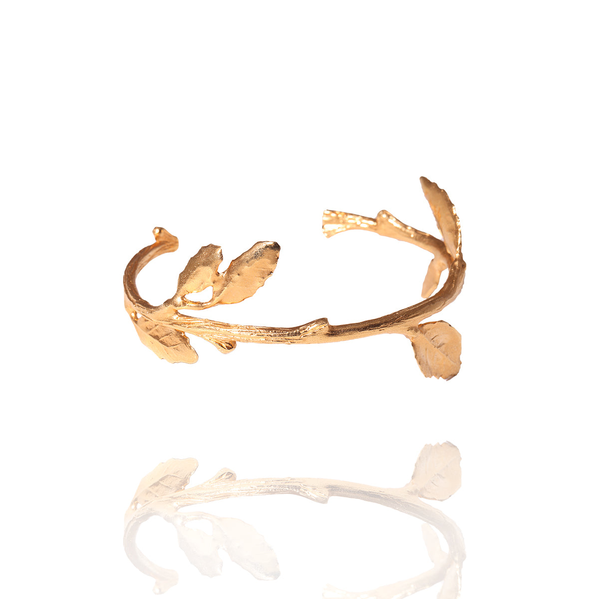 Gold Leaf Cuff | Jewellery | Alexandra Hakim
